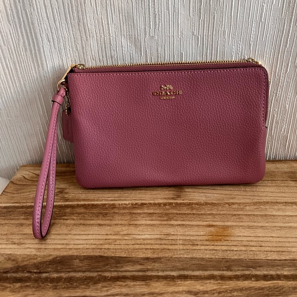 Coach | Bags | Coach Wristlet Wallet Clutch Bag Leather | Poshmark